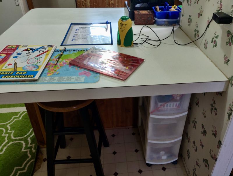 For new homeschoolers: How to set up a simple learning space in your ...